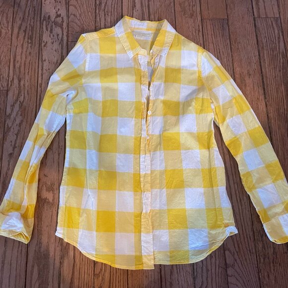 U.S. Polo Assn. | Tops | Womens 0 Cotton Casual Button Up Checkered ...
